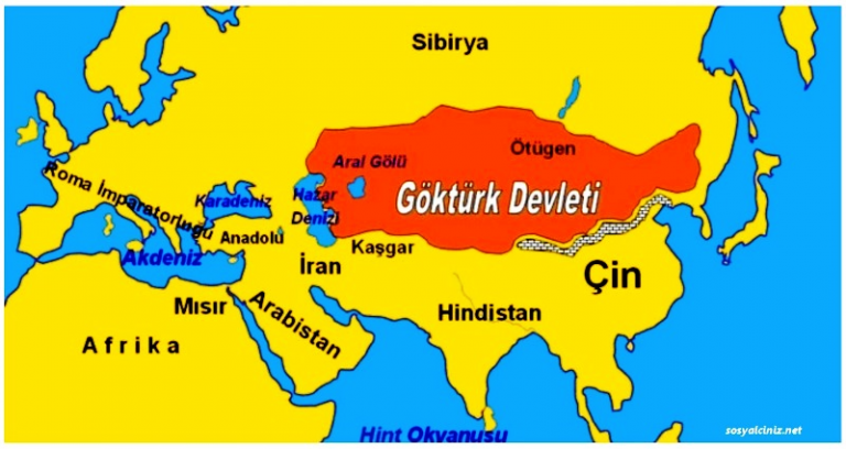 İlk Türk Devletleri Haritaları | Sosyal Bilgiler - Sosyalciniz - Zeki DOĞAN