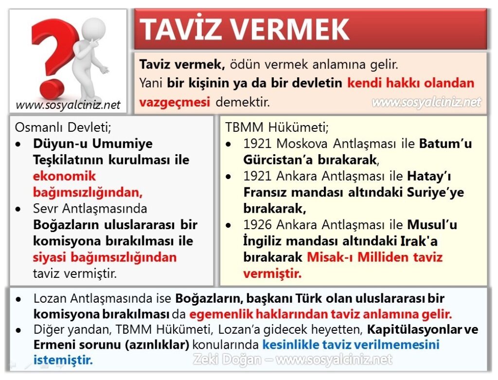 Taviz vermek nedir İnkılap Tarihi | Sosyal Bilgiler - Sosyalciniz ...